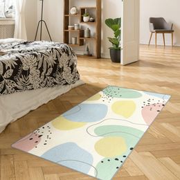 Teppich Große geometrische Formen - Pastell