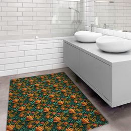 Teppich Herbstlotus im Blätterteich