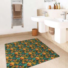 Teppich Herbstlotus im Blätterteich