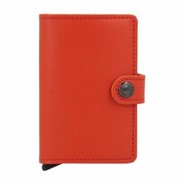 Secrid Miniwallet Original Kreditkartenetui Geldbörse RFID Leder 6,5 cm orange