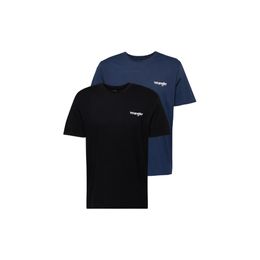 Wrangler T-Shirt 'SIGN OFF' Herren Gr&ouml;&szlig;e L marine / schwarz