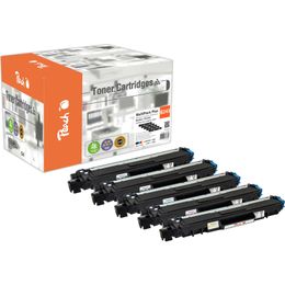 Peach B243 5 Toner (2*bk, c/m/y) ersetzt Brother TN-243 f&uuml;r z.B. Brother MFCL 3750 CDW, Brother DCPL 3550 CDW, Brother MFCL 3730 CDN (wiederaufbereitet)