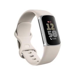 FITBIT Charge 6, Fitness Tracker, S, L, Porcelain