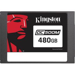 Kingston DC500M Enterprise 480GB interne SSD (480 GB) 2,5" 555 MB/S Lesegeschwindigkeit, 520 MB/S Schreibgeschwindigkeit, schwarz