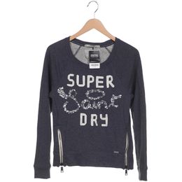 Superdry Damen Sweatshirt, blau, Gr. 34