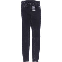 WEEKDAY Damen Jeans, schwarz, Gr. 26