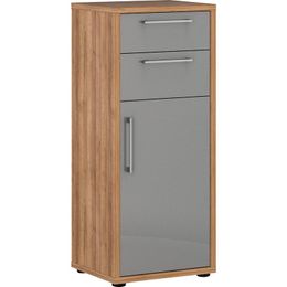 MAJA MÖBEL MAJA MÖBEL Aktenregal »Homebase«, Breite 47, 2 cm grau Riviera Eiche - kieselgrau Hochglanz