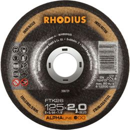 RHODIUS FTK26, 25 Stück, 180 x 2,0 mm, Trennscheibe