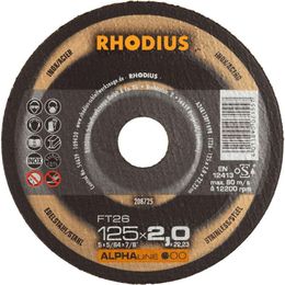 Rhodius Abrasives - rhodius FT26, 25 Stück, 115 x 2,0 mm, Trennscheibe