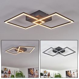 hofstein Obo Deckenleuchte LED Schwarz, 1-flammig