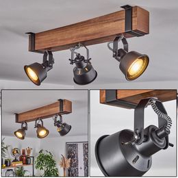 hofstein Safari Deckenleuchte Braun, Schwarz, 3-flammig