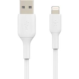 Belkin Lightning Lade/Sync Kabel PVC mfi zertifiziert 3m Smartphone-Kabel, USB Typ A, Lightning (300 cm), weiß