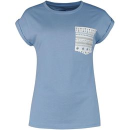 Red by EMP T-Shirt mit Brusttasche und Grafikmuster T-Shirt blau in L