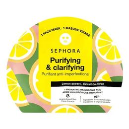 Sephora Collection - Tuchmaske - Mit Fruchtextrakten Und Hyaluronsäure - no Waste Mask-22 Citron