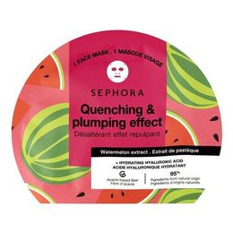 Sephora Collection - Tuchmaske - Mit Fruchtextrakten Und Hyaluronsäure - no Waste Mask-22 Pasteque