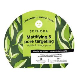Sephora Collection - Tuchmaske - Mit Fruchtextrakten Und Hyaluronsäure - no Waste Mask-22 The Matcha