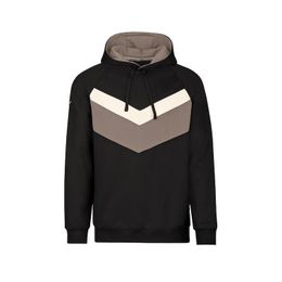 TRIGEMA Kapuzensweatshirt »Hoodie mit farbigen Elementen« schwarz XL XL Sweat-Qualität