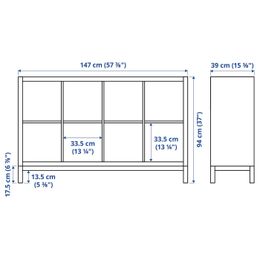 IKEA KALLAX Regal mit Untergestell