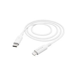 Hama USB-Kabel Ladekabel, USB-C - Lightning, 1 m, Weiß USB-Kabel