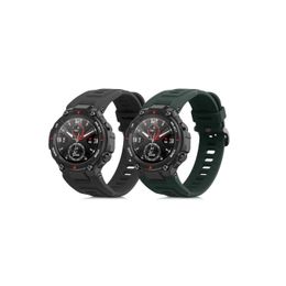 kwmobile Uhrenarmband 2x Sportarmband für Huami Amazfit T-Rex / T-Rex Pro