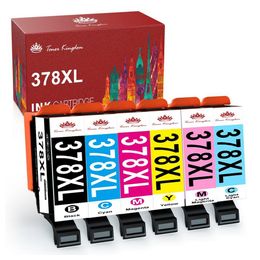 Toner Kingdom 378XL für EPSON 378 XL Tintenpatrone (Expression Photo XP-8000 XP-8005 XP-8500 XP-8505 XP-8600 XP-8605 HD XP-15000 XP-8700 378)