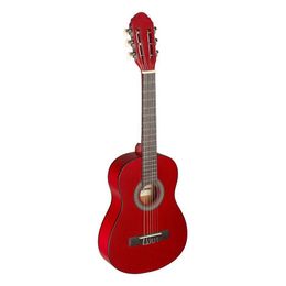 Stagg Konzertgitarre 405 M RED 1/4 Kindergitarre Konzertgitarre rot matt klassische Gita...
