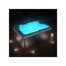 TroniTechnik&reg; Outdoor Whirlpool LEVANZO, 2,2kW Pumpe, 3kW Heizung - 190 x 135 x 77cm - Inkl. Heizung, 41 Massaged&uuml;sen