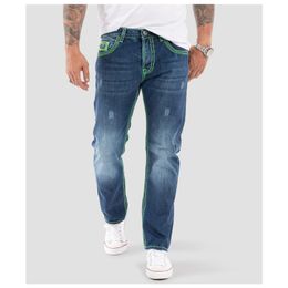 Rock Creek Jeans Comfort Fit dicke N&auml;hte Loose Fit