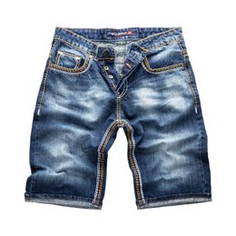 Rock Creek Shorts Jeansshorts dicke Naht Regular Fit