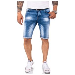 Rock Creek Shorts Jeansshorts Blau Regular Fit