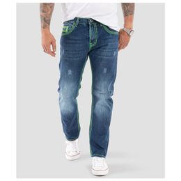 Rock Creek Jeans Comfort Fit dicke N&auml;hte Loose Fit