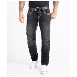 Rock Creek Jeans Comfort Fit dicke N&auml;hte Loose Fit