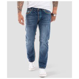 Rock Creek Jeans Comfort Fit dicke N&auml;hte Loose Fit