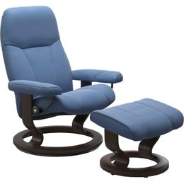 stressless® Relaxsessel Consul (Set, Relaxsessel mit Hocker), mit Hocker, mit Classic Base, Größe M, Gestell Wenge