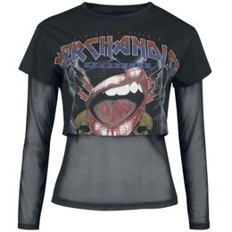 EMP Stage Collection 2in1 Longsleeve and Cropped T-Shirt Langarmshirt schwarz in L