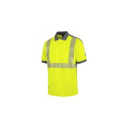 Würth MODYF Warnschutz Poloshirt Neon en 20471 2 gelb anthrazit - Gr. s - gelb anthrazit - Würth Modyf