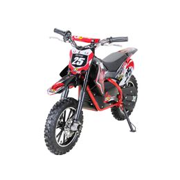 Actionbikes Motors Kinder-Crossbike Gepard, Elektro-Kindermotorrad, 500 Watt, bis 25 km/h, verstärkte Gabel, ab 5 J. (Rot)