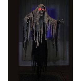 Horror-Shop Dekoobjekt Skelett Reaper Hängefigur mit Licht & Sound 182cm