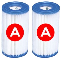 Intex Pool-Filterkartusche Intex Filterpatrone Typ A weiß / blau 2 Stück
