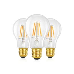 ZMH LED-Leuchtmittel E27 Glühbirne A60 Vintage Edison 4W 2700K Warmweiss Glühlampe
