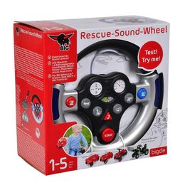 BIG Rutscherauto Outdoor Lenkrad Bobby Car Rescue Sound Wheel silber