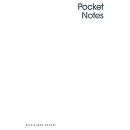Kein & Aber Verlag Notizbuch Pocket Notes Dunkelblau