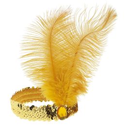 buttinette Haarband "Feder", gold