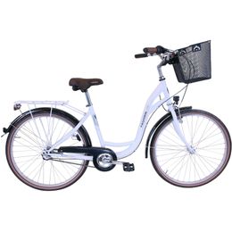 Cityrad FASHION LINE Fahrräder Gr. 43 cm, 26 Zoll (66,04 cm), weiß Alle Fahrräder
