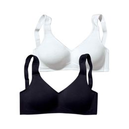 Petite Fleur Bra female Black, White size 105