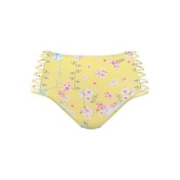 Sunseeker Bikinihose 'Ditsy' Damen Gr&ouml;&szlig;e XS gelb / oliv / rosa / wei&szlig;