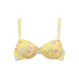 Sunseeker Bikini Top 'Ditsy' female Yellow size 44