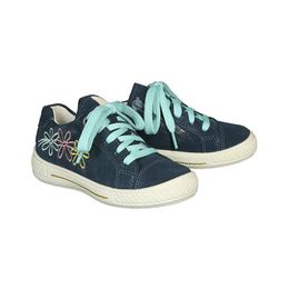 Superfit - Schnürschuhe TENSY - BLUMEN in blau, Gr.25