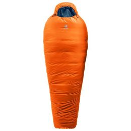 Deuter - Orbit -5° - Kunstfaserschlafsack Gr 208 x 74 x 47 cm - Regular Zip: Right Chestnut /Blau