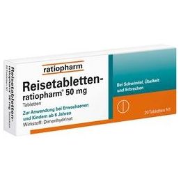 REISETABLETTEN-ratiopharm 20 St